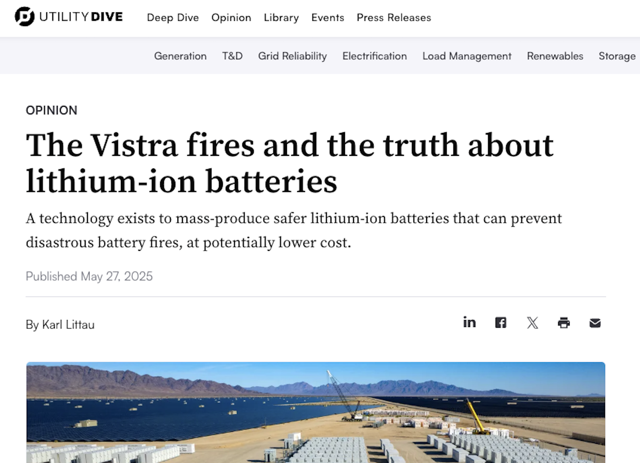 Utility Dive Publishes Article by Sakuu CTO on Manufacturing | Sakuu